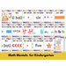 Math Worksheet for Kindergarten Template Workbook Printable Activities ...