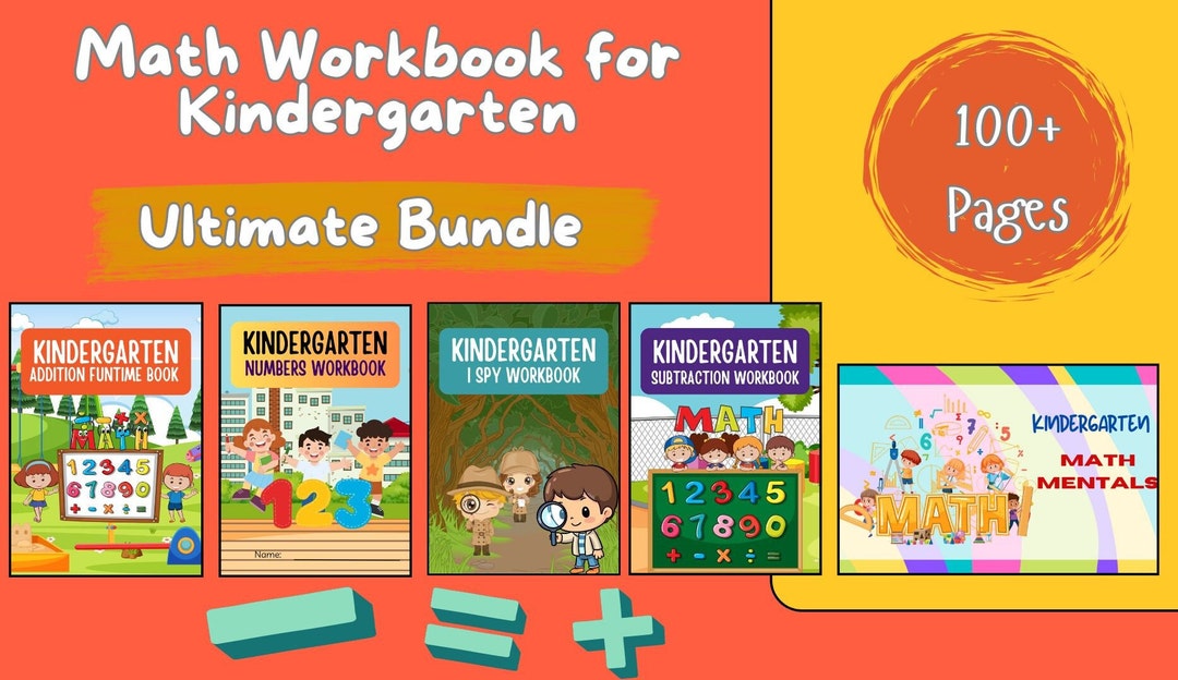 Math Worksheet for Kindergarten Template Workbook Printable Activities ...