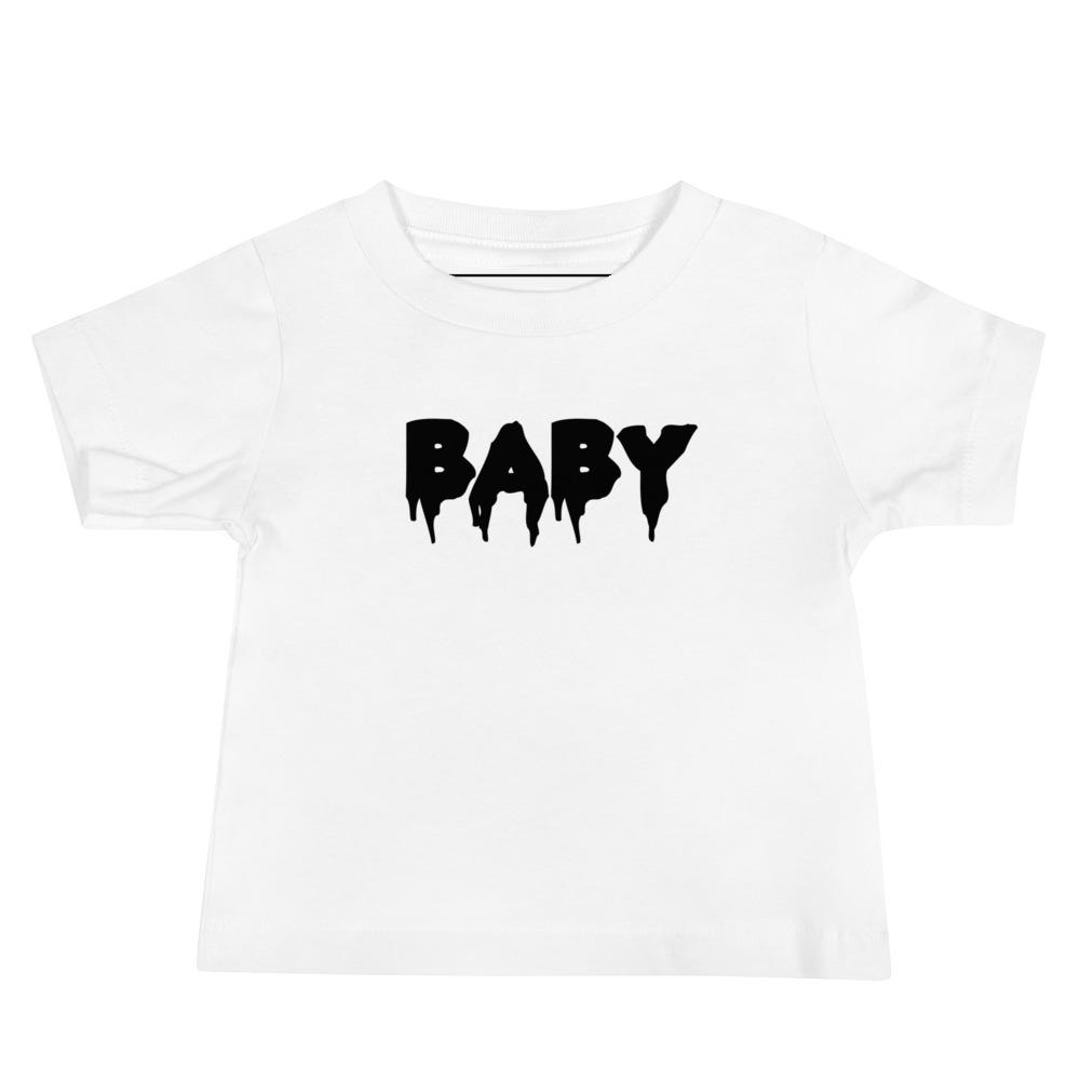 BABY Death Metal / Horror Font Todder / Baby Tee Shirt White and Pink ...
