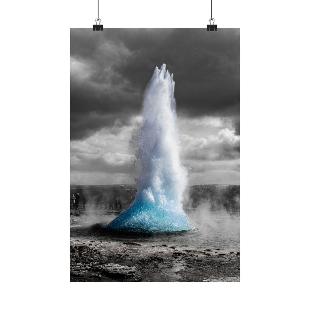 Geyser Power Matte Vertical Posters Original Photo From the Photo ...