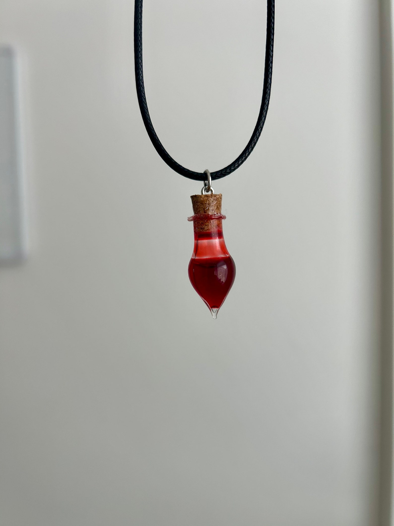 Gothic Blood Vial Pendant Necklace, Fake Blood, Vampiric Jewelry ...