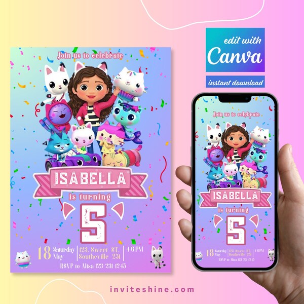 Gabby Dollhouse Template - Etsy