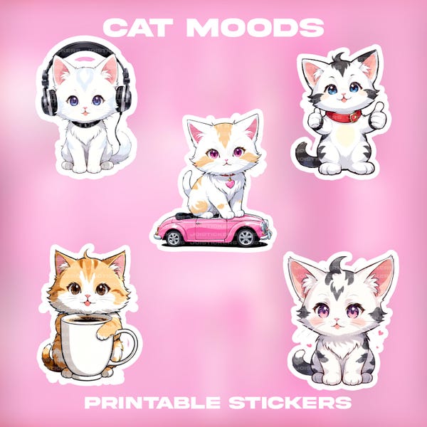 Cat Sticker - Etsy