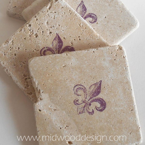 Stone Tile Coasters - Etsy