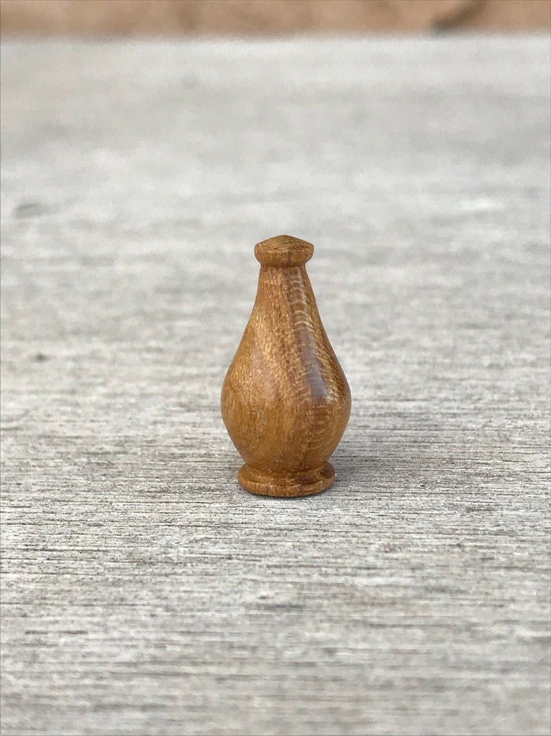1/24, 1/12 Scale Salt Cedar Wood Bottle Hand Turned Miniature ...