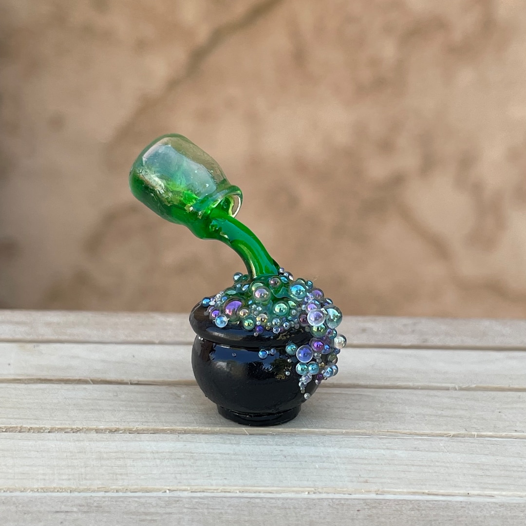 1/12 1/24 Scale Floating Green Potion Cauldron Miniature - Etsy