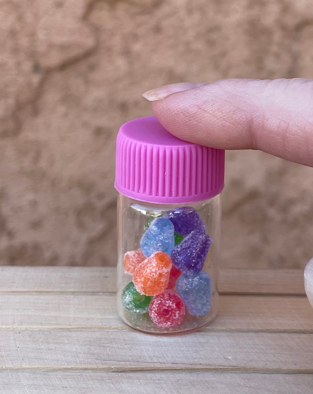 1/3 Scale Gumdrops in a Bottle 18 Inch Doll Realistic Miniatures Candy ...