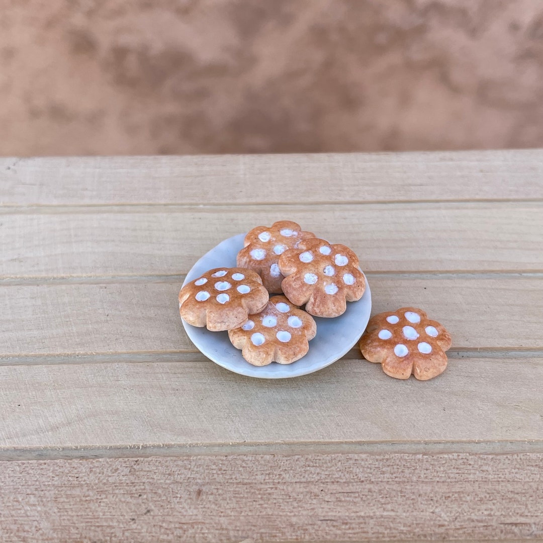 1/6 Scale Cookies Set of 5 Vanilla Sandwich Biscuits Realistic ...