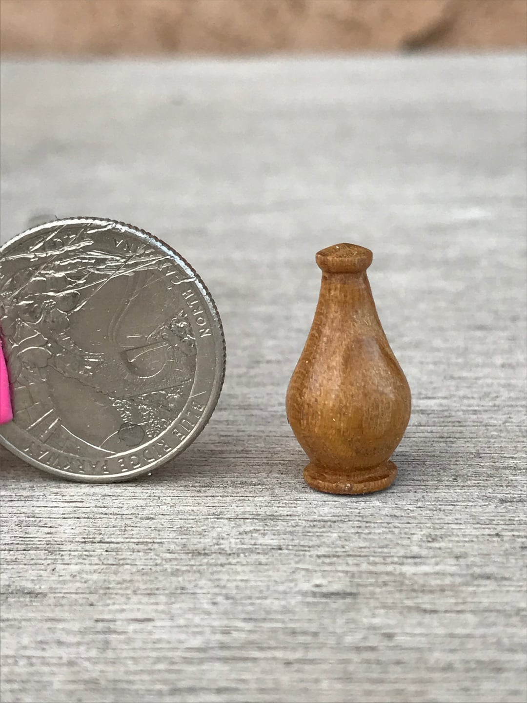 1/24, 1/12 Scale Salt Cedar Wood Bottle Hand Turned Miniature ...