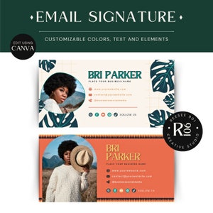Canva Email Signature Template | Tropic Citrus | Email Signature ...