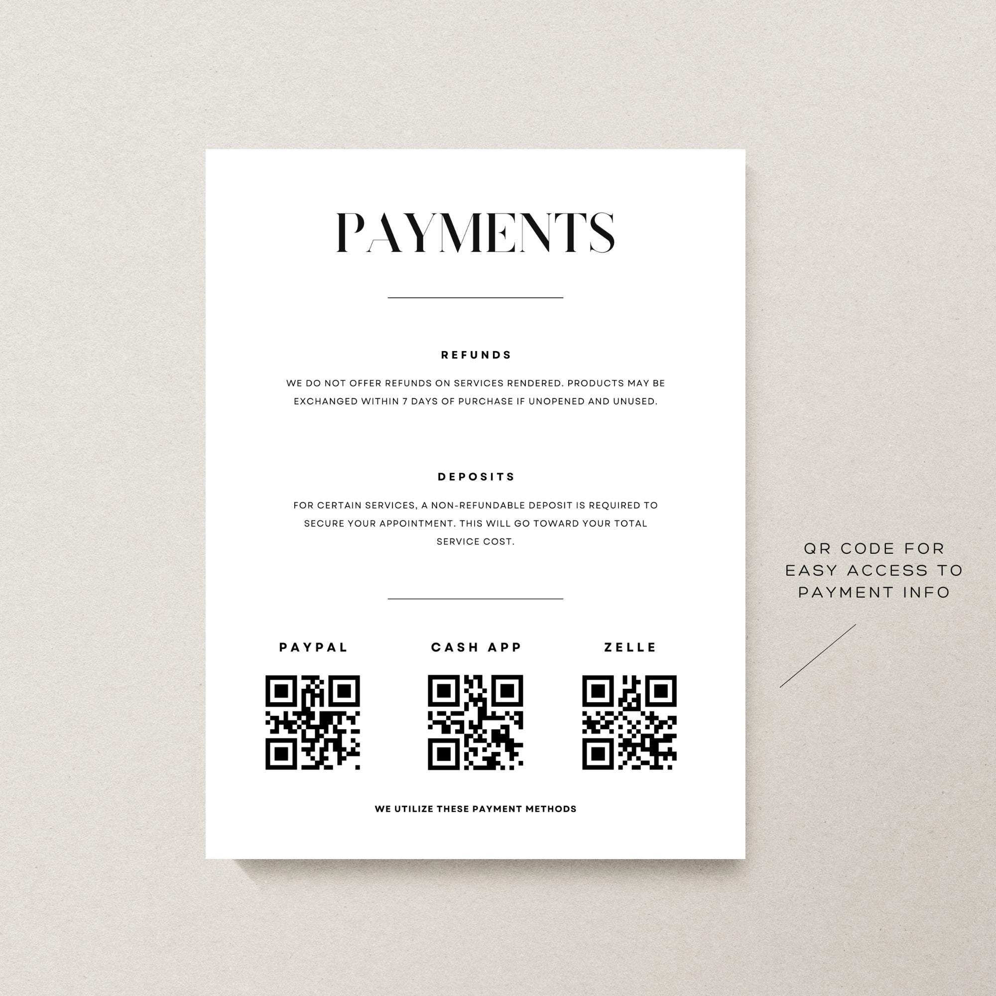 Salon Policy Template | Editable Canva Template | Salon Rules ...