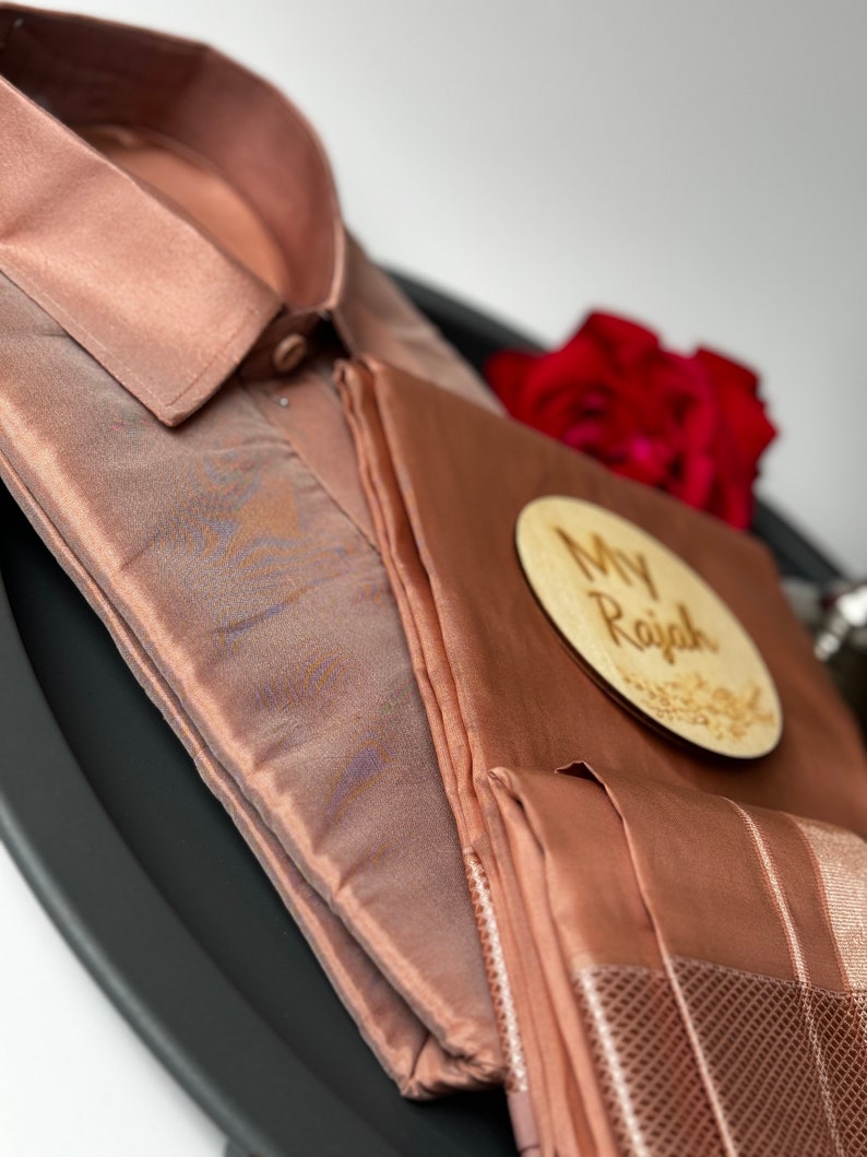 Mens and Kids Silk Vesti Set, Dhoti , Veshti, Traditional Wear Combo ...