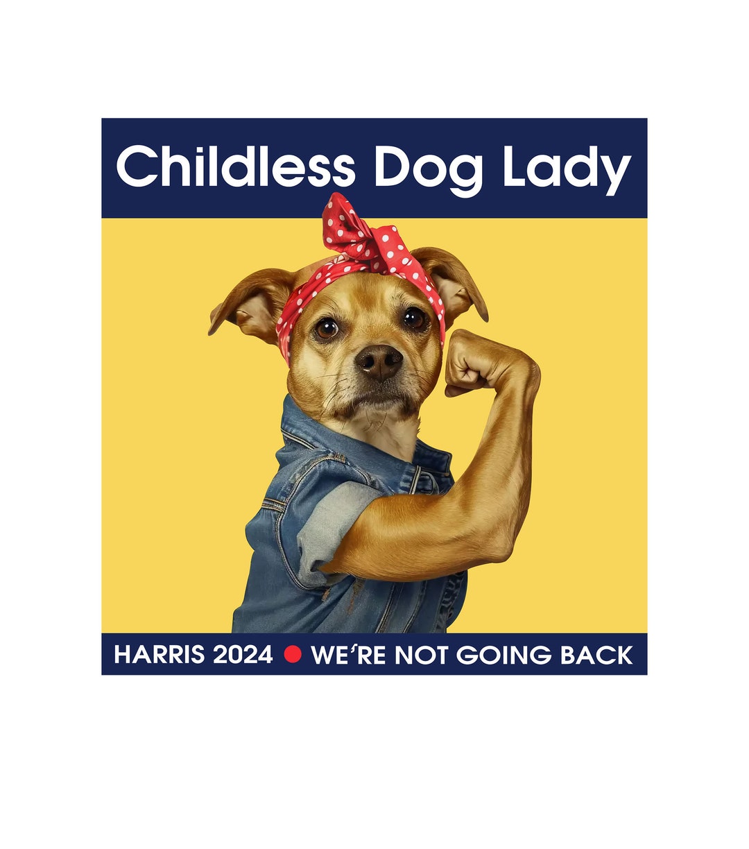 Childless Dog Lady PNG. Harris 2024 Png, Kamala Harris Dog Png, United ...