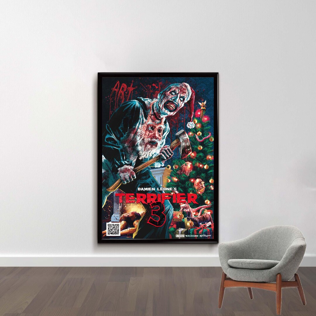 Terrifier 3 Vintage Classic Movie Poster, Canvas Poster, Room ...