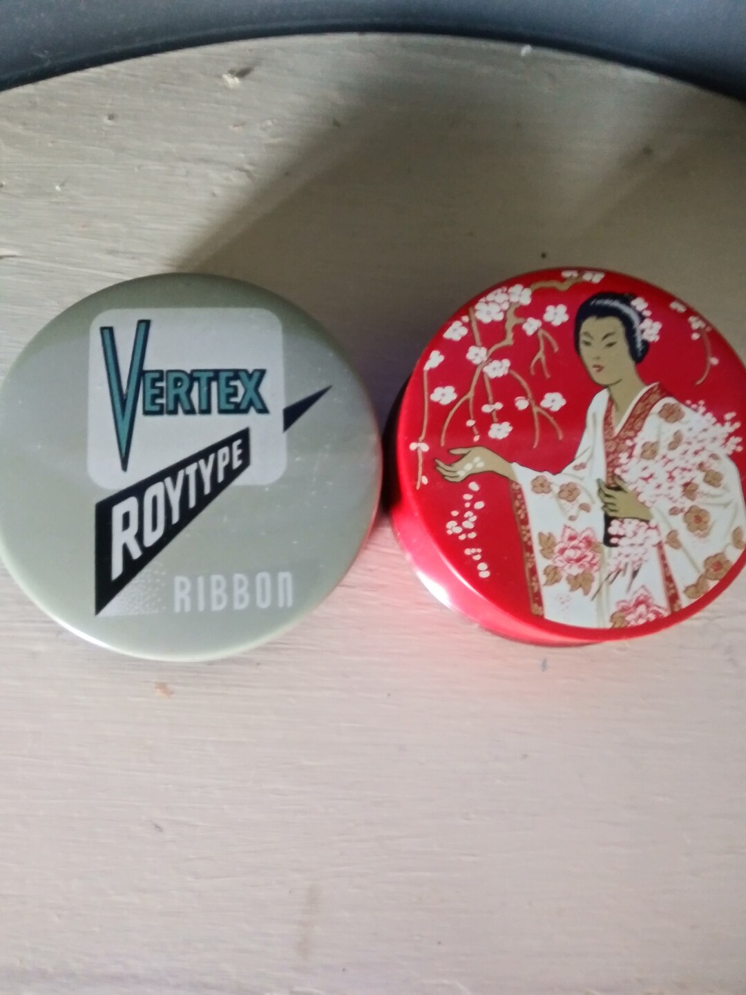 2 Typewriter Ribbon Tins - Etsy