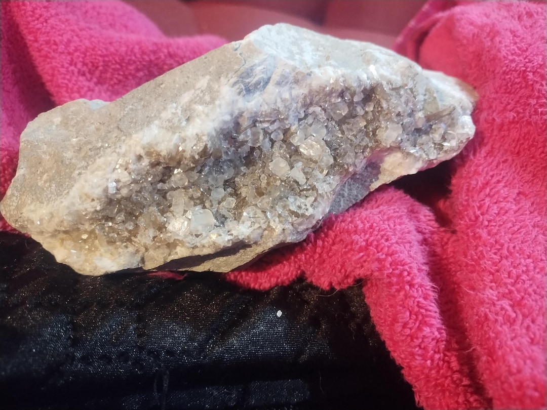 Limestone Crystal Rock - Etsy