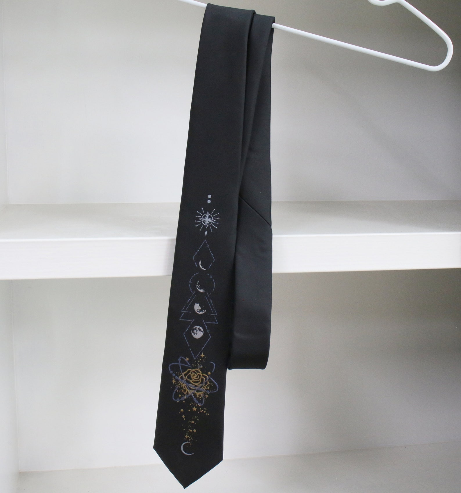 Tie,modern Men's Necktie,back to School Tie,prom&wedding Wear Tie,moon ...