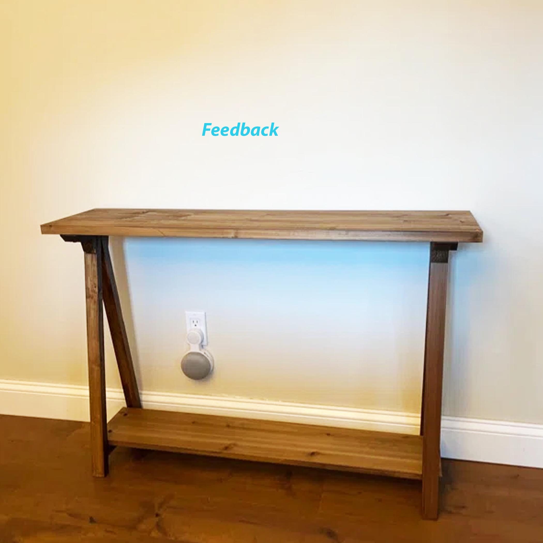 43.31'' Solid Wood Console Table, Rustic Console Table, Console Table ...