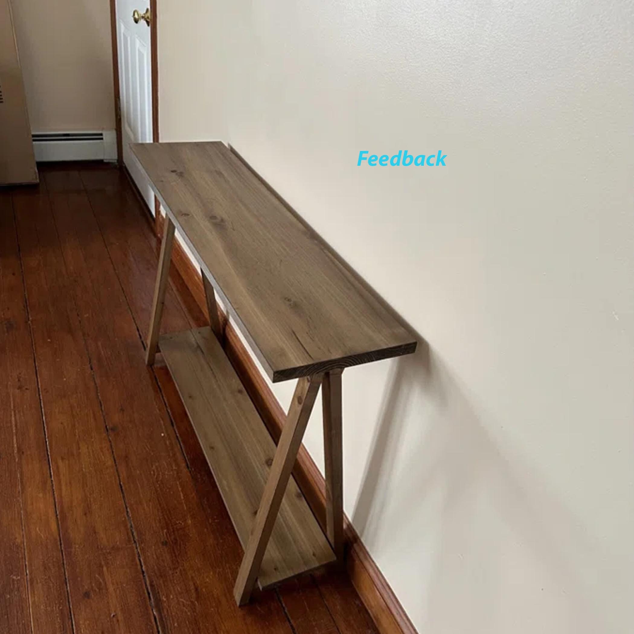 43.31'' Solid Wood Console Table, Rustic Console Table, Console Table ...