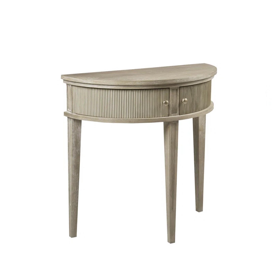 Half-round Console Table, Rustic Wooden Console Table, Narrow Console ...