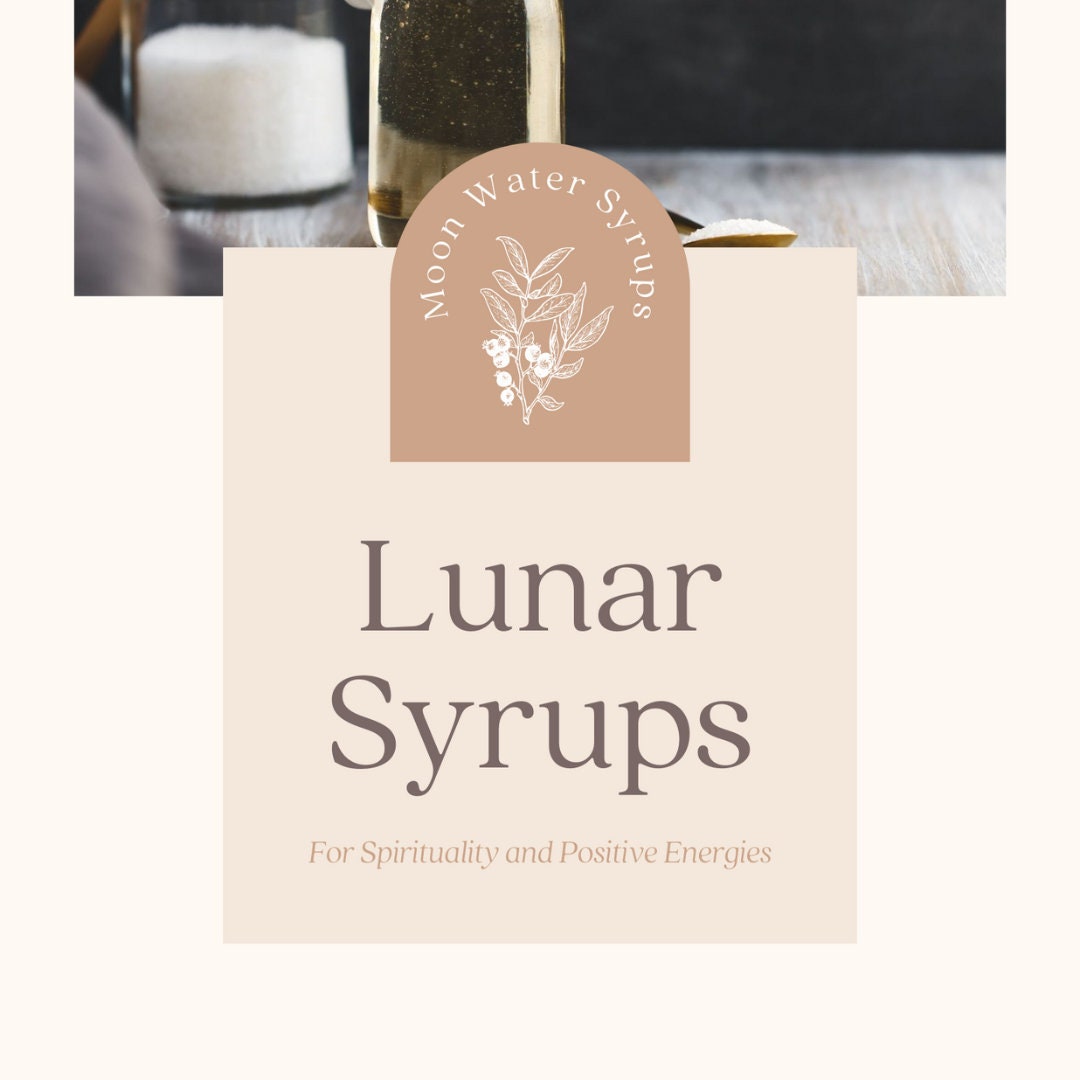 Moon Water Syrups // 5x Moon Water Infused Syrups - Etsy