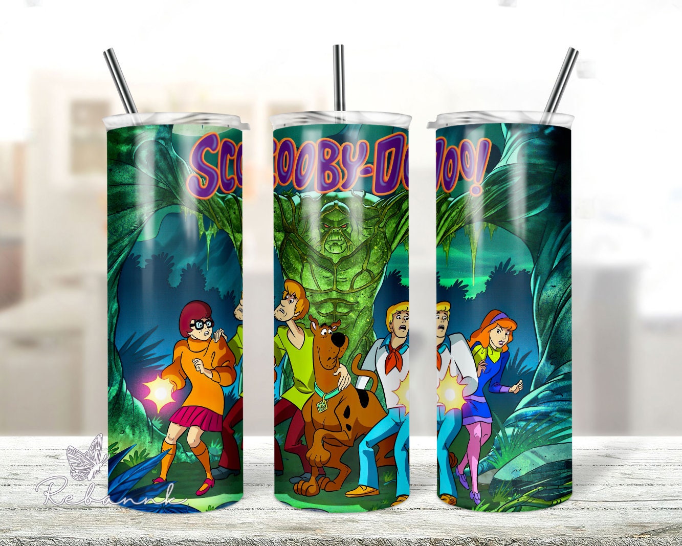 20oz Skinny Tumbler PNG Scooby Doo 20oz Skinny Tumbler - Etsy