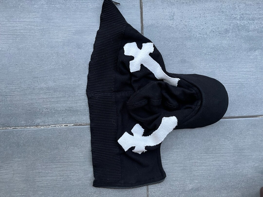 Men's Black Handmade Balaclava Hat With Two Inverted Crosses - Etsy