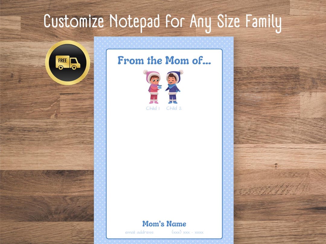 PRINTED Notes for Parents, Custom Printable Note Card, Mom to School ...