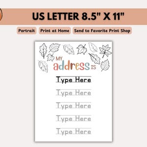 Custom Address Tracing Worksheet Personalized Handwriting Pre-k ...