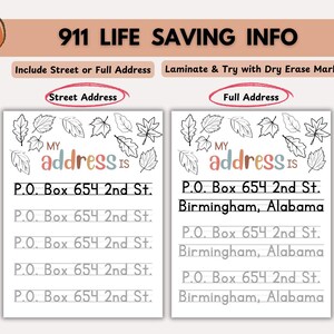 Custom Address Tracing Worksheet Personalized Handwriting Pre-k ...