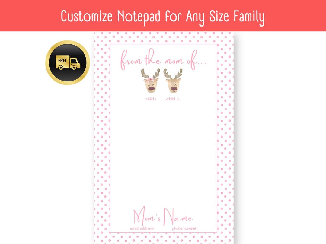 PRINTED Notes for Parents, Custom Printable Note Card, Mom to School ...
