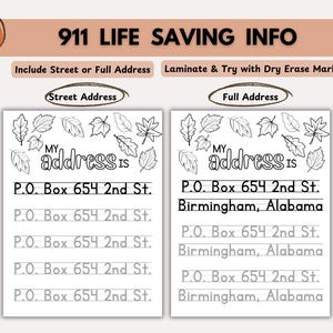 Custom Address Tracing Worksheet Personalized Handwriting Pre-k ...