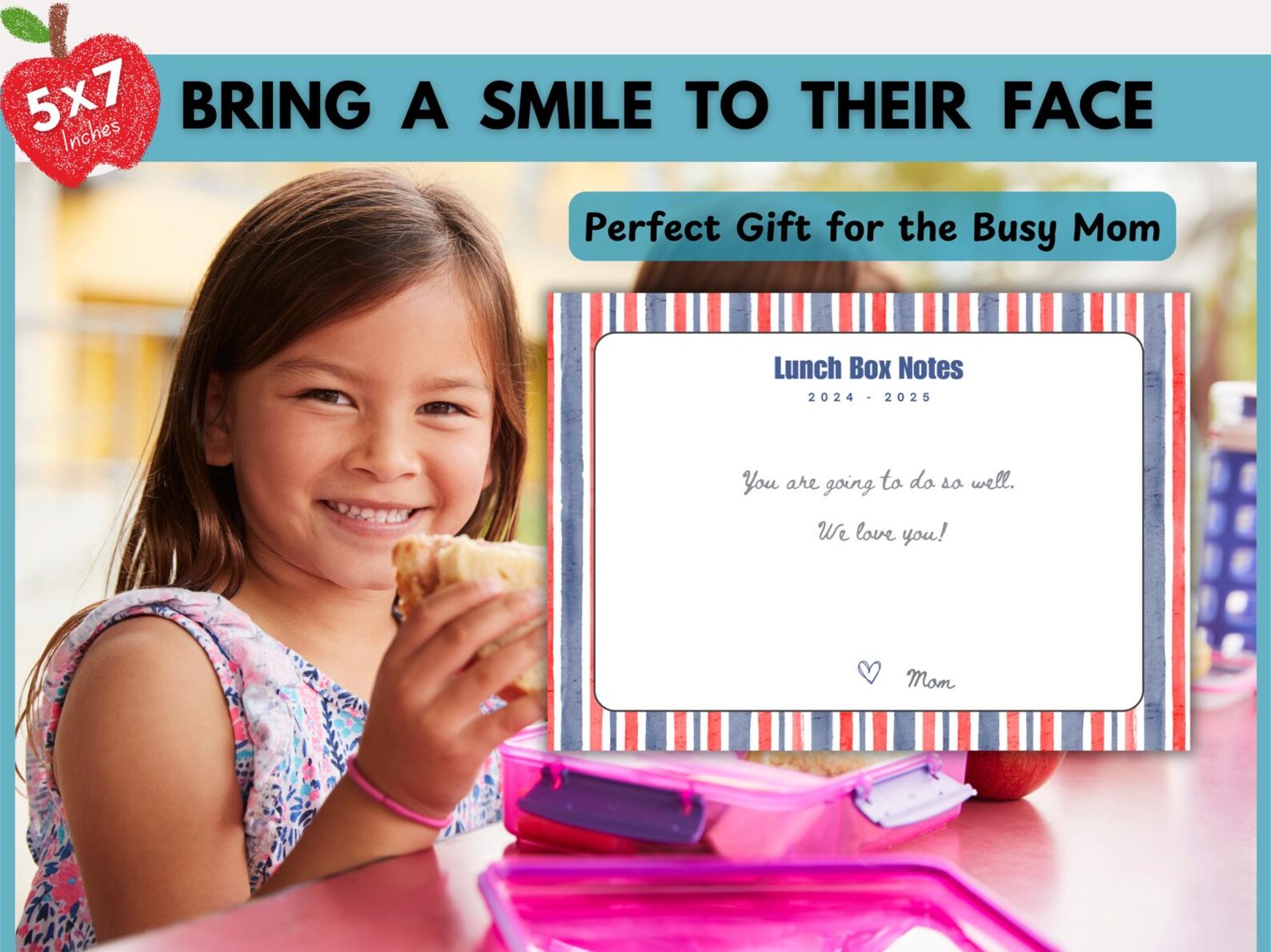 Printable Lunch Box Note Cards for Kids, Ready-to-print Lunchbox ...
