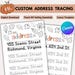 Custom Address Tracing Worksheet Personalized Handwriting Pre-k ...