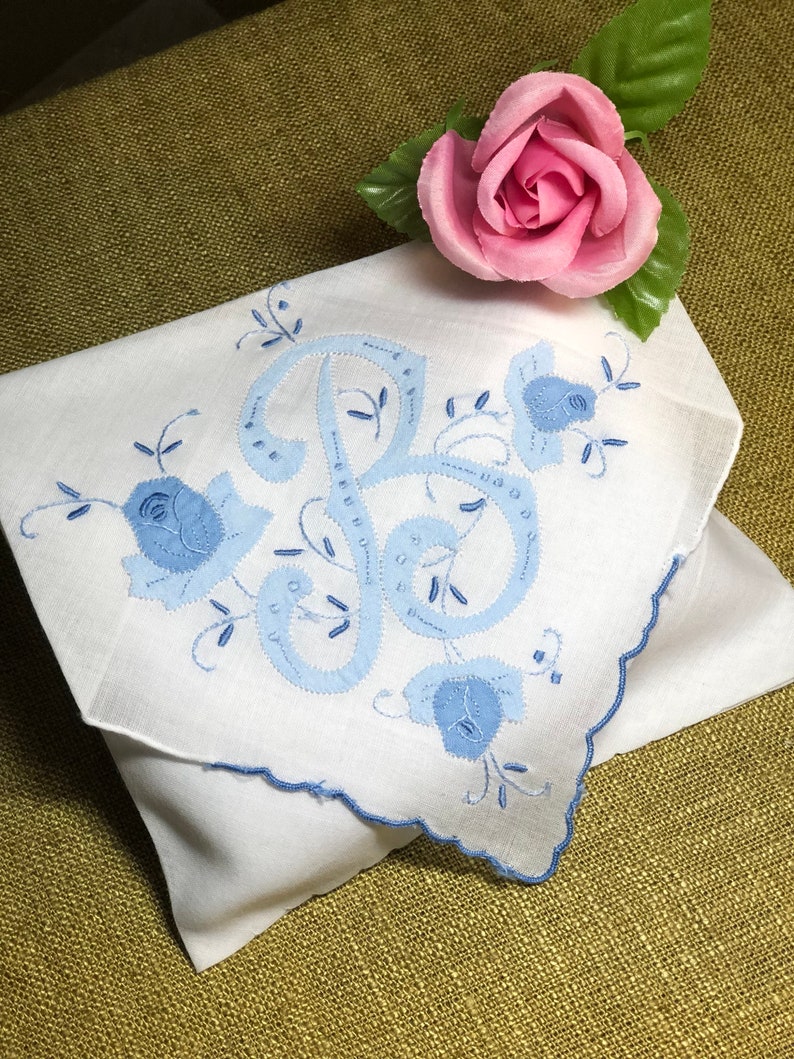 Lavender Sachet Made From an Antique Initial B Handkerchief - Etsy