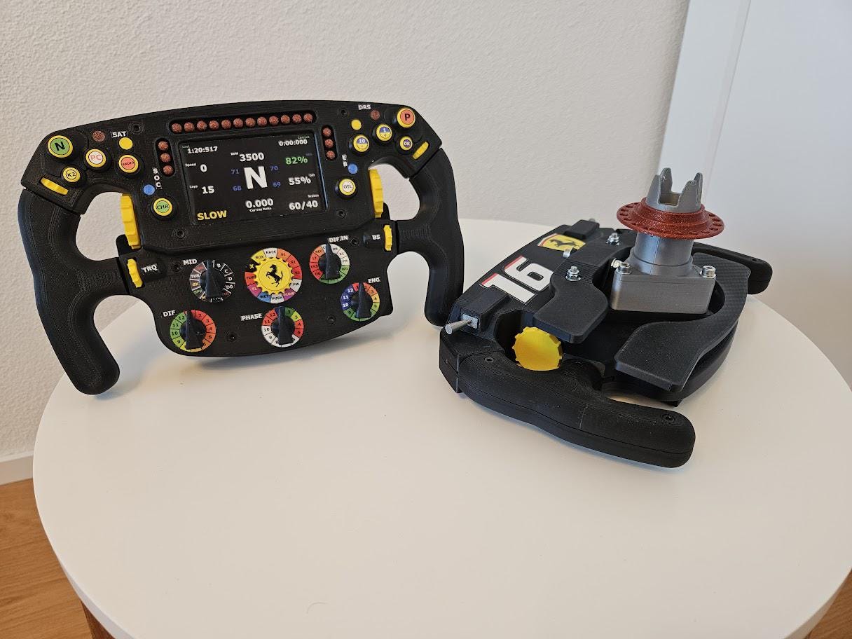 Ferrari F1 Steering Wheel 3D Printed - Etsy