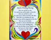 APACHE WEDDING BLESSING 8x10 Inspirational Quote Bride Groom - Etsy