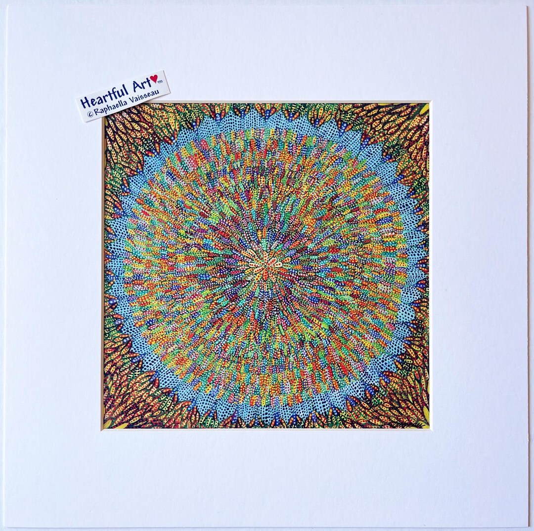 Rose Window Mandala 12x12 Print Frameable Home Decor Detailed ...