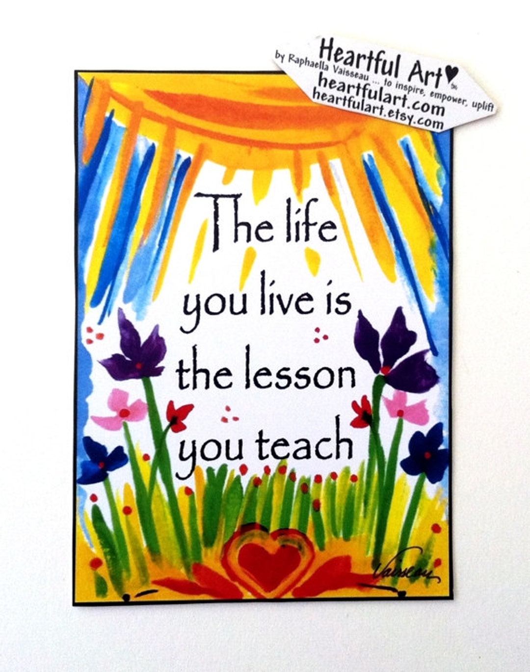 LIFE You LIVE is the LESSON 5x7 Motivational Poster Inspirational Quote ...
