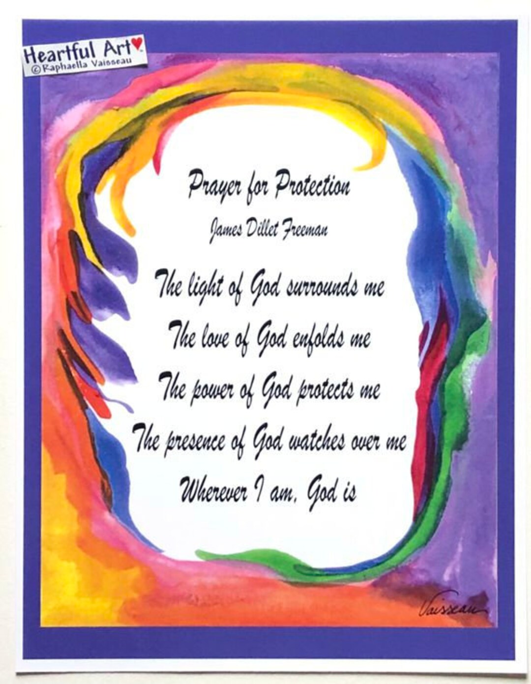 PRAYER FOR PROTECTION 8x11 Poster Inspiration Quote Motivation Print ...