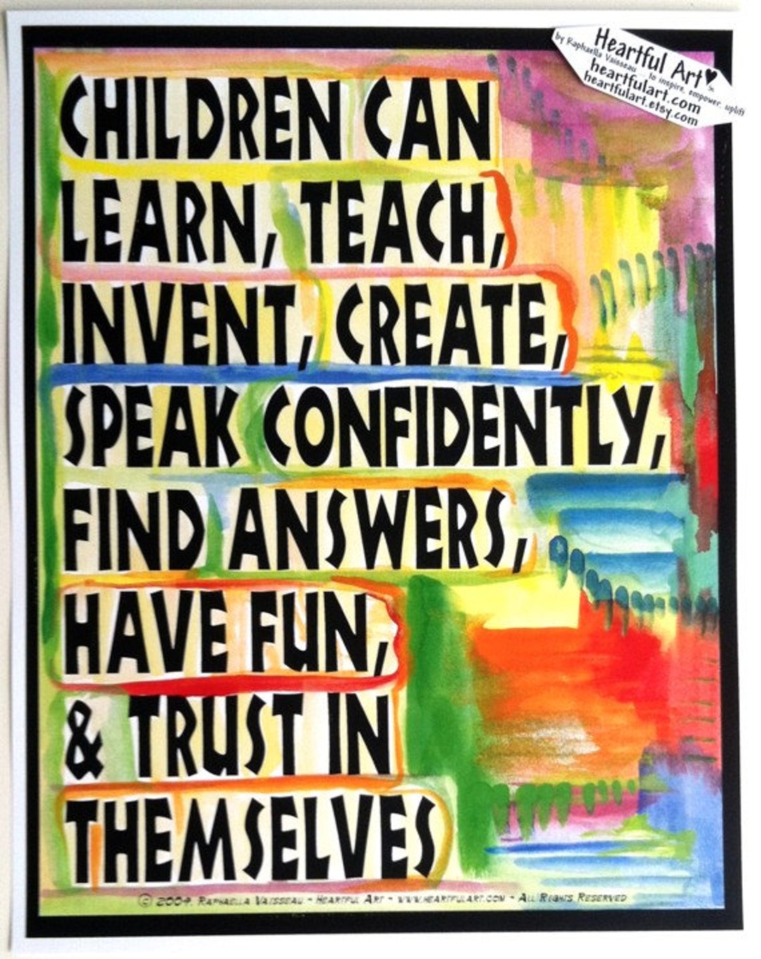 What CHILDREN Can Do CLASSROOM 11x14 Inspirational Poster Original Poem ...