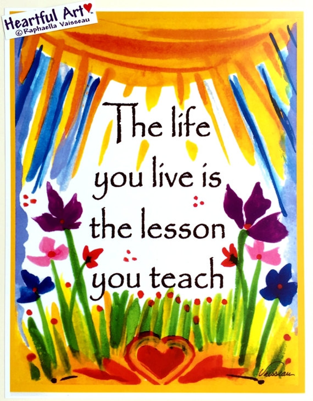 LIFE You LIVE is Lesson 8x11 Inspirational Words Family Home Decor ...