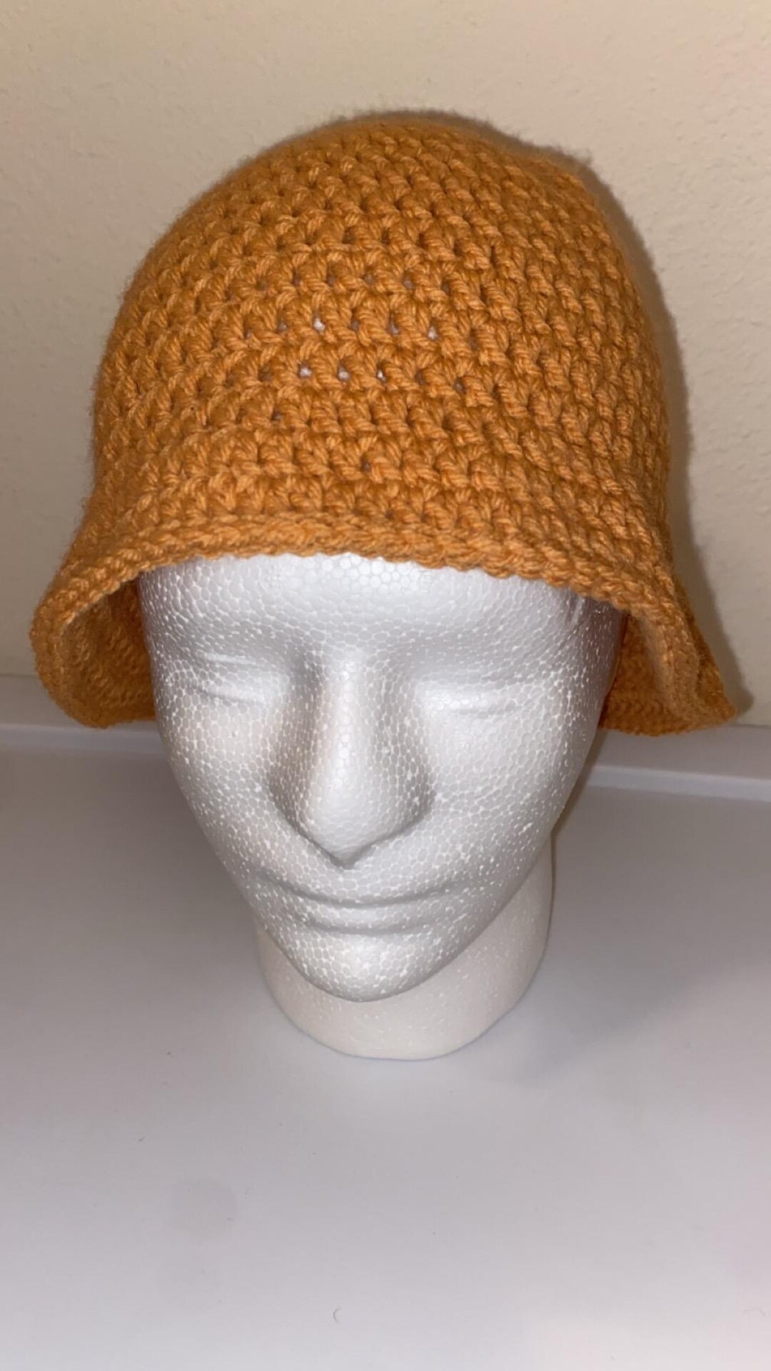Pumpkin Color Crochet Sun Hat, Handmade Multi-color Bucket Hat - Etsy