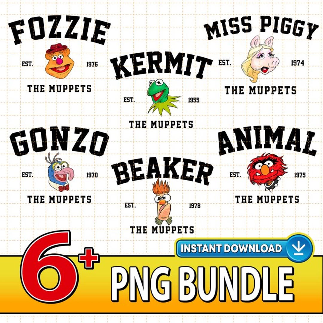 Vintage the Muppets Character Disneyland Png, WDW Magic Kingdom Family ...