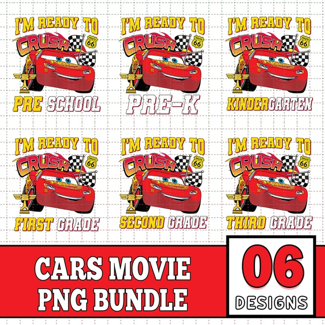 Lightning Mcqueen Png, Im Ready to Crush School Cars Png, Lightning ...