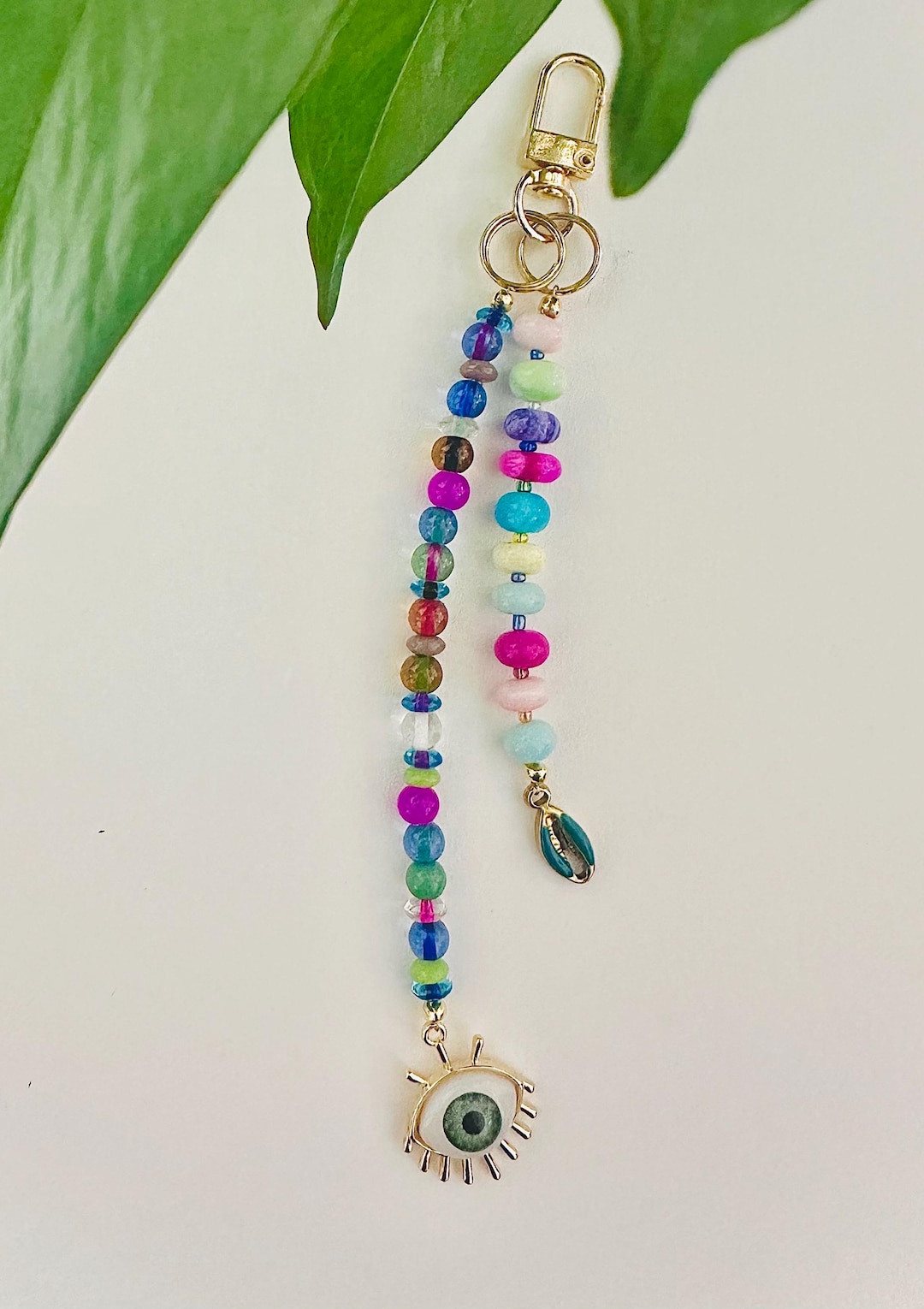 Beaded Bag Charm Bag Accessories Charm Trendy Bag Charm Eye Charm ...