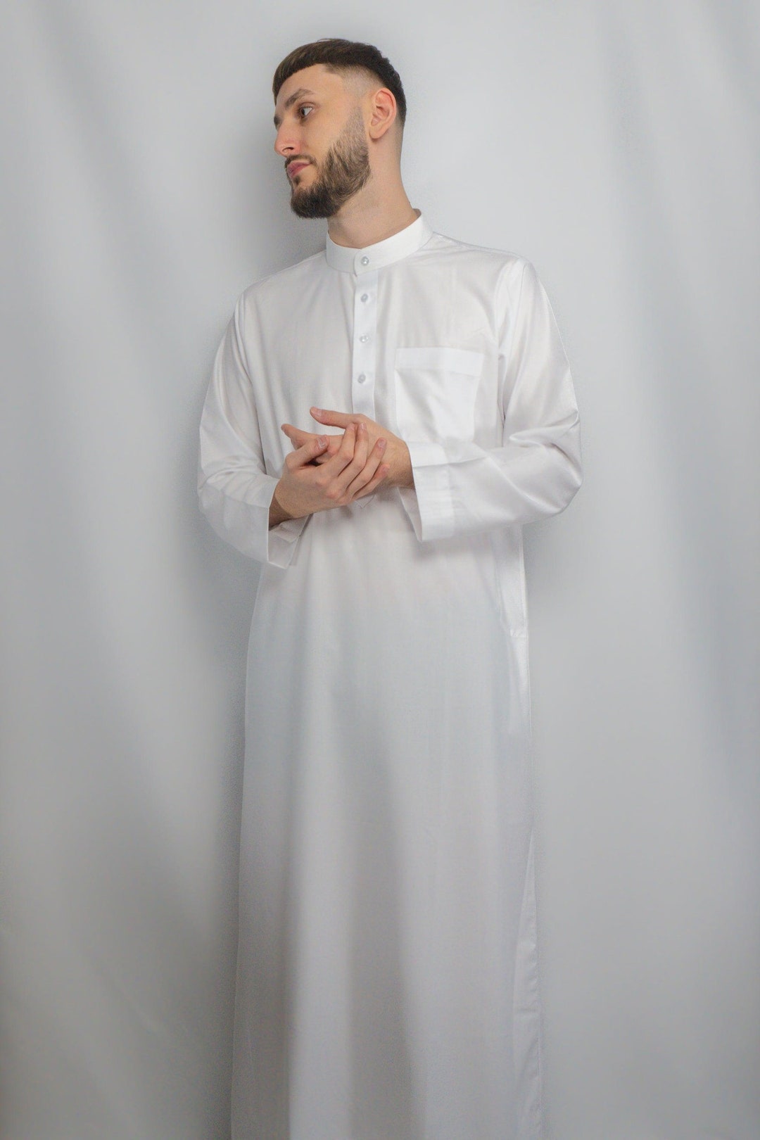 Hajj White Classic Saudi Thobe - Etsy