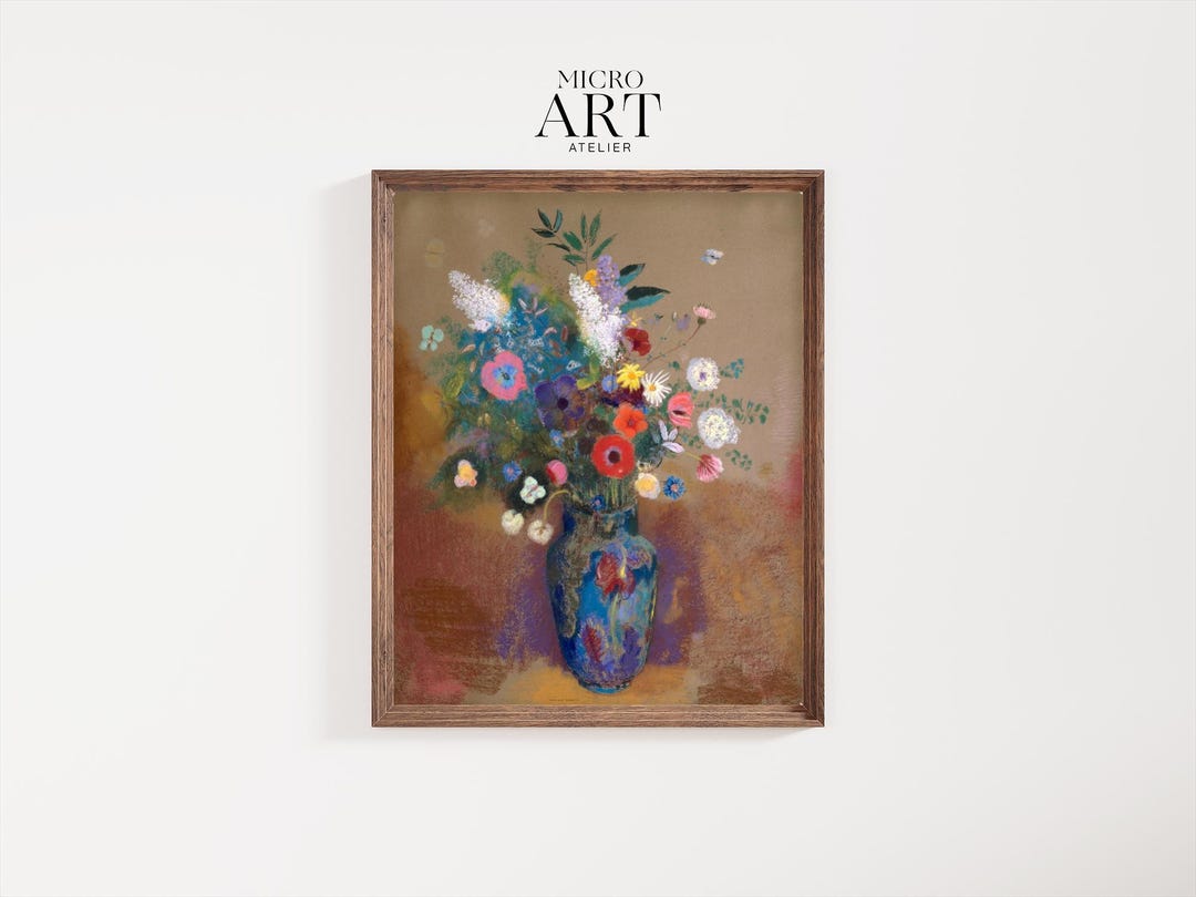 Winslow Homer Bouquet of Flowers Painting Watercolor Art Printable Wall ...
