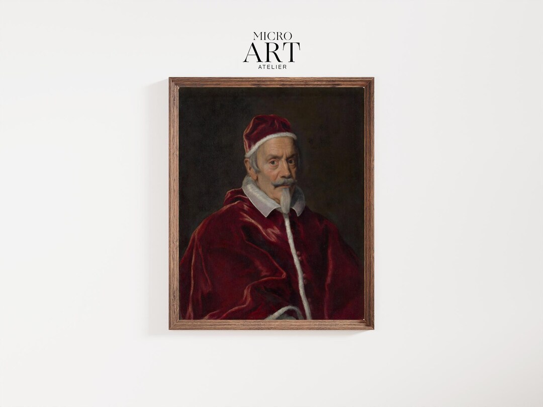 Baroque Pope Portrait | Painting | Digital Download | 300 DPI - Etsy