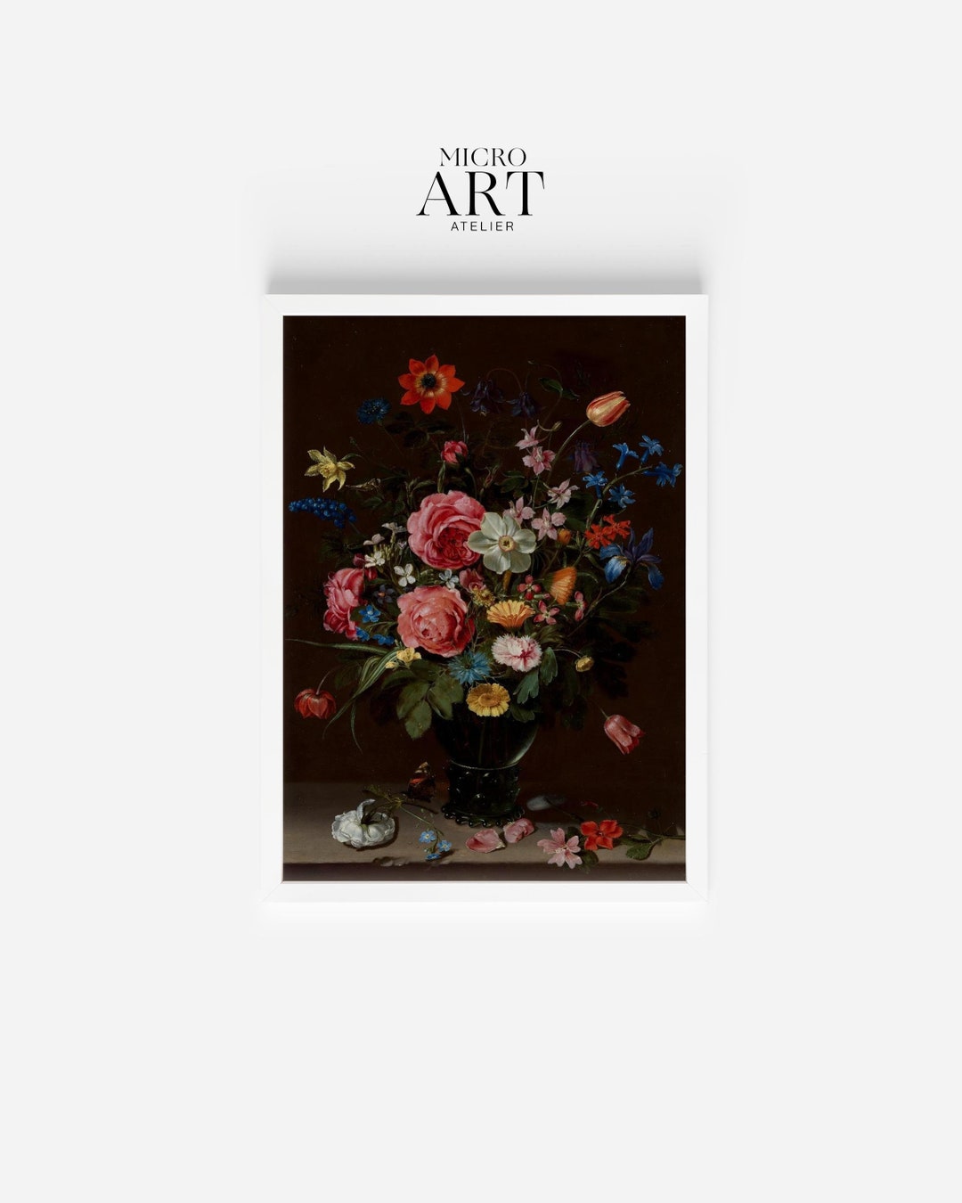 Floral Masterpiece | Oil Painting | Baroque Style | Printable Wall Art ...